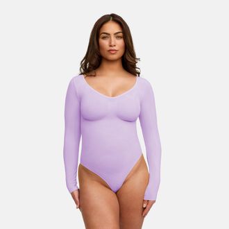creamy fabrics Bodysuit Sculpting Shapewear Longsleeve mit Slip