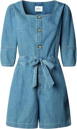 Pepe Jeans London Femme, Combinaisons et Ensembles, Bleu, Taille: 40 FR Martha Playsuit