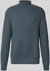 Mc Neal Rollkragenpullover mit gerippten Abschlüssen