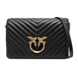 Pinko Pinko, Femme, Sacs, Noir, Taille: ONE Size Sac Love Classic Click &agrave; motif V