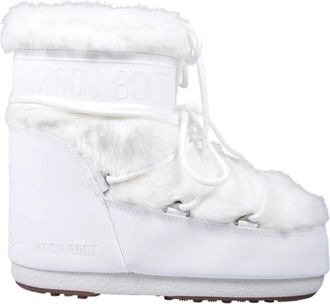 Moon Boot Femme, Chaussures, Blanc, Taille: 39 EU Icon Low Faux Fur Boot