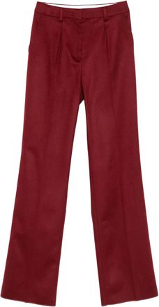 Max Mara pantalon à design plissé - Rouge