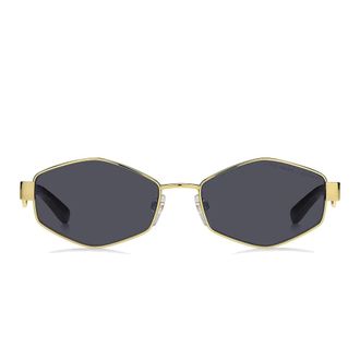 Marc Jacobs Femme, Accessoires, Jaune, Taille: 55 MM Lunettes de soleil hexagonales &agrave; monture compl&egrave;te