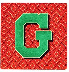 Villa D'Este Home Tivoli 5906652 Monogram Untersetzer Buchstabe G, Porzellan, 6 St&uuml;ck