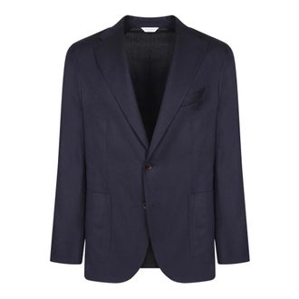 Boglioli Homme, Vestes, Bleu, Taille: 5XL Tissu hopsack. Coupe classique