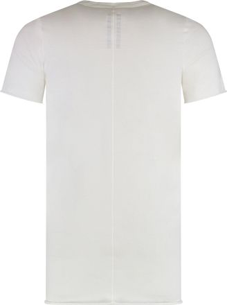 Rick Owens Mens Cotton Crew-Neck T-Shirt White T-Shirts And Polos