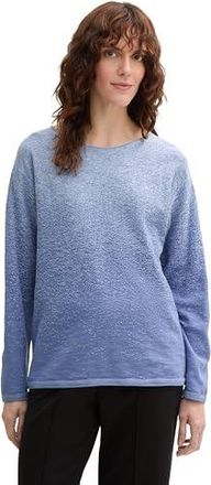 Tom Tailor 1044079 Pull-Over, 36580-blue Degrade Design, XL Femme