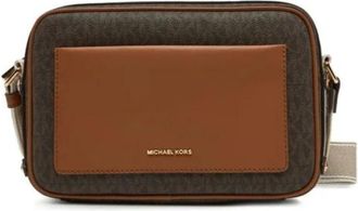 Michael Kors Femme, Sacs, Brun, Taille: ONE Size Maeve Grand Sac Bandouli&egrave;re avec Logo Signature