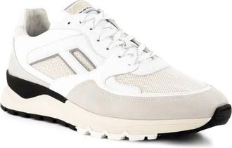 Floris Van Bommel Herren Sneaker wei&szlig; Velours