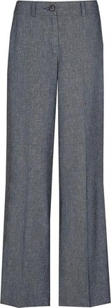 Marie M&eacute;ro Femme, Pantalons, Bleu, Taille: 46 FR Pantalon droit bleu avec structure