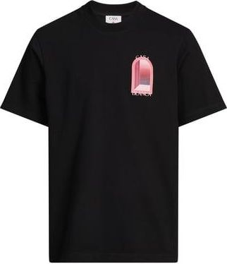 Casablanca T-shirt imprim&eacute; &agrave; col rond en coton