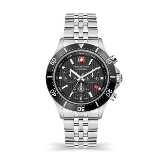 Swiss Military Hanowa Uhren - Quarzuhr Flagship X Chrono - Gr. unisize - in Silber - f&uuml;r Damen