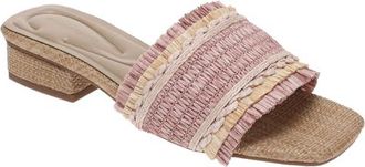 Easy Spirit Graciela Sandales pour femme, Clay-natural-coral-raphia, 38 EU Large