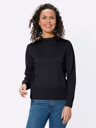 Witt Strickpullover Pullover Langarm Materialmix