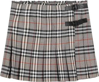 Burberry Femme, Jupes, Gris, Taille: 40 FR Jupes en Laine