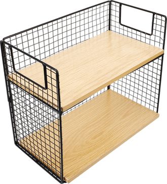 NUOBESTY Veemoon St&ouml;ckiges K&uuml;chenregal aus Holz Platzsparender Tischorganizer f&uuml;r Gew&uuml;rze Snacks und Kosmetik Multifunktionales Aufbewahrungsregal f&uuml;r Wohnzimm