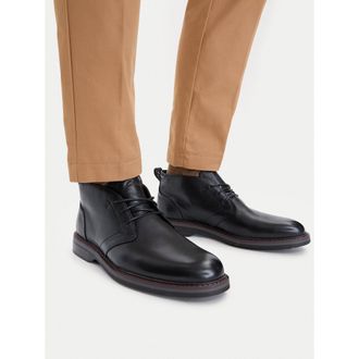 Clarks Schn&uuml;rschuhe Clarks Aldwin2 Chukka 26329522 Schwarz