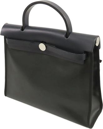 Hermès sac à bandoulière Berline Vache Hunter Zip 31 en toile H (2025) - Bleu