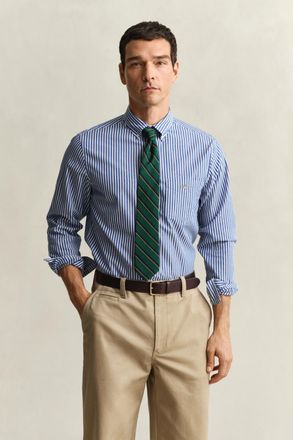 GANT Herren Classic Popeline-Hemd mit Streifen (XXXL) COLLEGE Blau