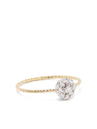 Wouters & Hendrix 18kt yellow gold diamond ring - Or