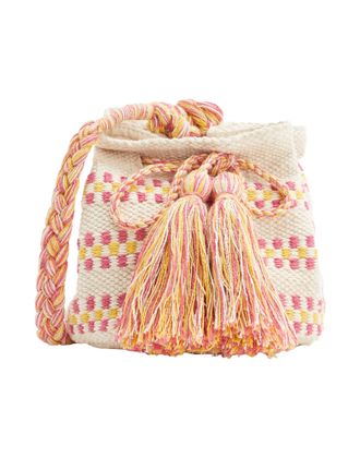 8 by YOOX ORGANIC COTTON MINI CROSS-BODY BUCKET BAG