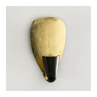 Les Tendances Les Tendances - Applique murale m&eacute;tal dor&eacute; et noir Aura h 44 cm