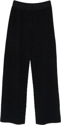 Fabiana Filippi Femme, Pantalons, Noir, Taille: 42 FR Glitter Detail Wide Pantalons