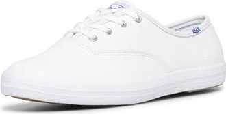 Keds Femme Champion Original Lace-up Chaussures de Sport, White Leather, 40 EU Large