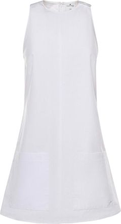 Courr&egrave;ges Robe Au Genou - Blanc