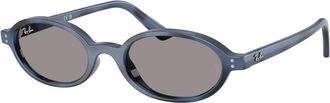Ray-Ban unisex, Accessoires, Bleu, Taille: 51 MM Rb4472 6855/1 Lunettes de soleil ovales