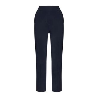 Elena Miro Pantaloni in jersey elasticizzato - - Trousers - Damen - Blau - L
