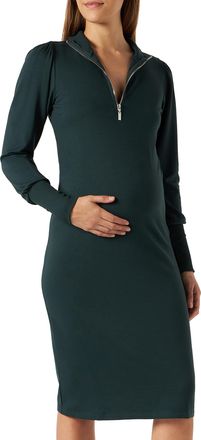 Noppies Damen Dress Burley Nursing Long Sleeve Kleid, Darkest Spruce - P991, 32 EU