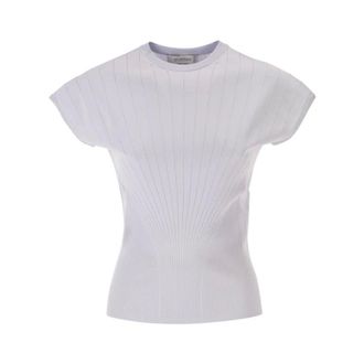 Sportmax Femme, Tops, Bleu, Taille: 40 FR Spxsamba T-shirt