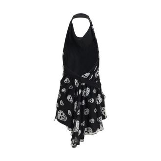 Alexander McQueen Womens Black Silk Scarf Clothing