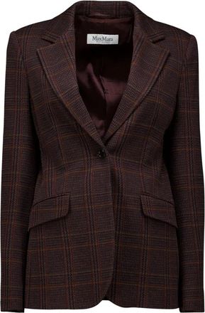 Max Mara Plaid Blazer - - Jackets - Damen - Braun - S
