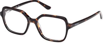 Guess unisex, Accessoires, Brun, Taille: 49 MM Squared Eyeglasses