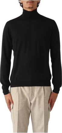 Gran Sasso Homme, Pulls, Noir, Taille: L Turtleneck Knit