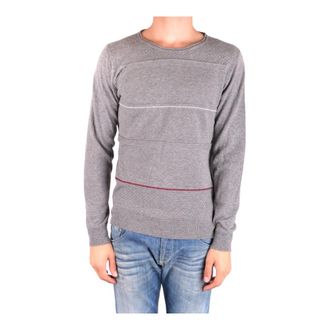 Daniele Alessandrini Rundhals-Ausschnitt Strickware - - Knitwear - Herren - Grau - M