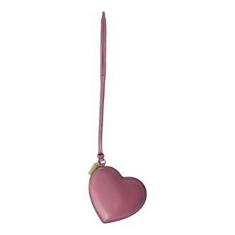 Coach Herzf&ouml;rmiger Taschenanh&auml;nger aus Leder - - Accessories - Damen - Rosa - ONE SIZE