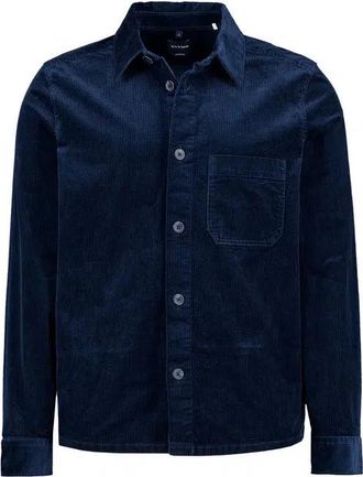 Olymp Herren Hemden blau Cord