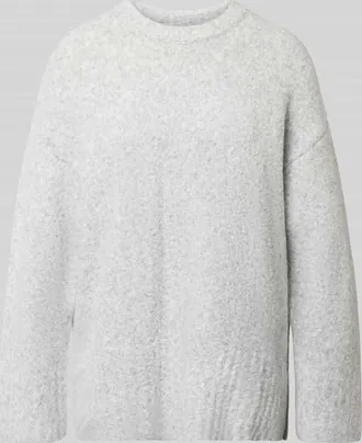 Pieces Pullover mit gerippten Abschl&uuml;ssen
