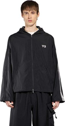 Yohji Yamamoto Nylon Wired 3-Stripes Hoodie