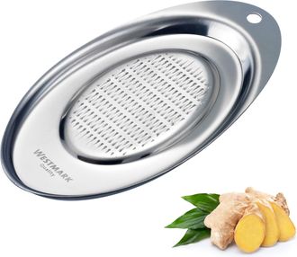 Westmark Ingwer-/Gewürzreibe, oval, 14,2 x 0,7 x 0,9 cm, Rostfreier Edelstahl, Silber, 11562260