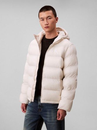 Calvin Klein Jeans Steppjacke LS NYLON MONOGRAM PUFFER JKT Mit Rundhalsausschnitt, regular fit