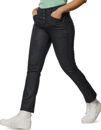 Street One Damen A375795 Boot Cut Hose, Schwarz, 38W / 28L EU