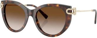 Tiffany & Co. Femme, Accessoires, Brun, Taille: 53 MM Butterfly Lunettes de soleil
