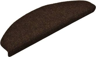 vidaXL vidaXL Treppenmatten Selbstklebend 15 Stk. Braun 65x21x4cm Nadelvlies