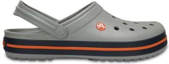 Crocs Unisexe Adulte Crocband Clog Sabots, Light Grey/Navy, 36/37 EU