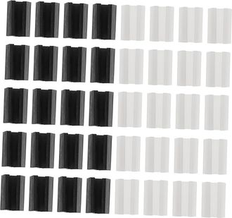 DOITOOL 40 St&uuml;ck Teiliges Stuhlbeinkappen aus Robustem Kunststoff rutschfeste U f&ouml;rmige Schutzkappen f&uuml;r Stuhlbeine Schonende M&ouml;belgleiter gegen Kratzer Geeig