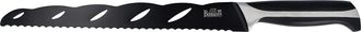RBV BIRKMANN Birkmann, Brotmesser, 28 cm, schwarze Klinge, japanischem Edelstahl mit Antihaftbeschichtung und Wellenschliff, ergonomischer Griff